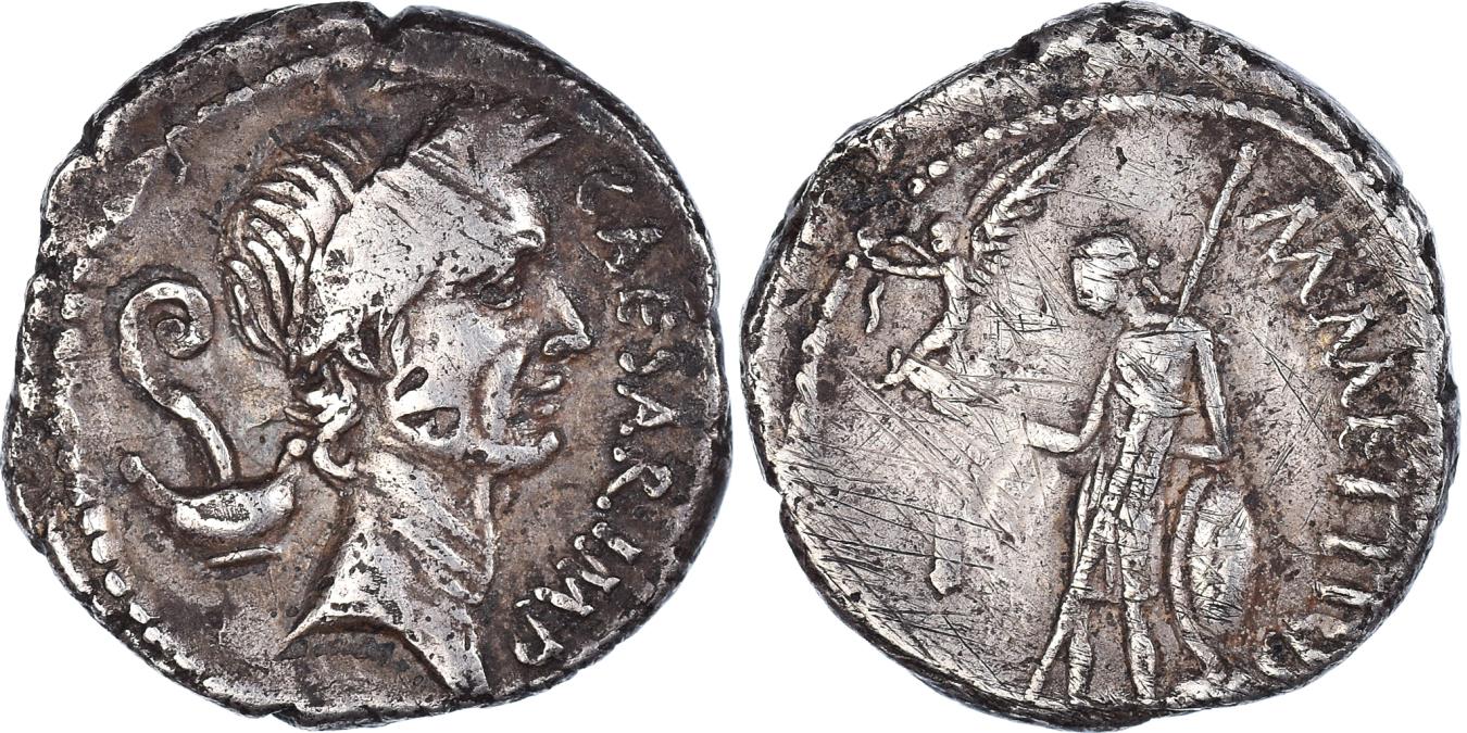 Coin, Julius Caesar, Denarius, 44 BC, Rome, , Silver, Crawford:480/3