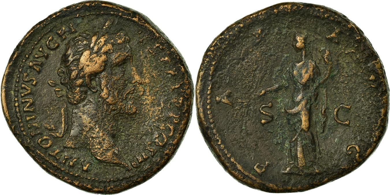 Coin, Antoninus Pius, Sestertius, Roma, , Copper, Cohen:660 | Roman ...
