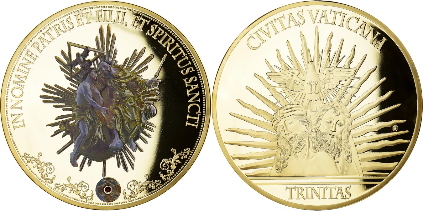 Vatican, Medal, Jésus Christ, Civitas Vaticana, Trinitas, Religions ...