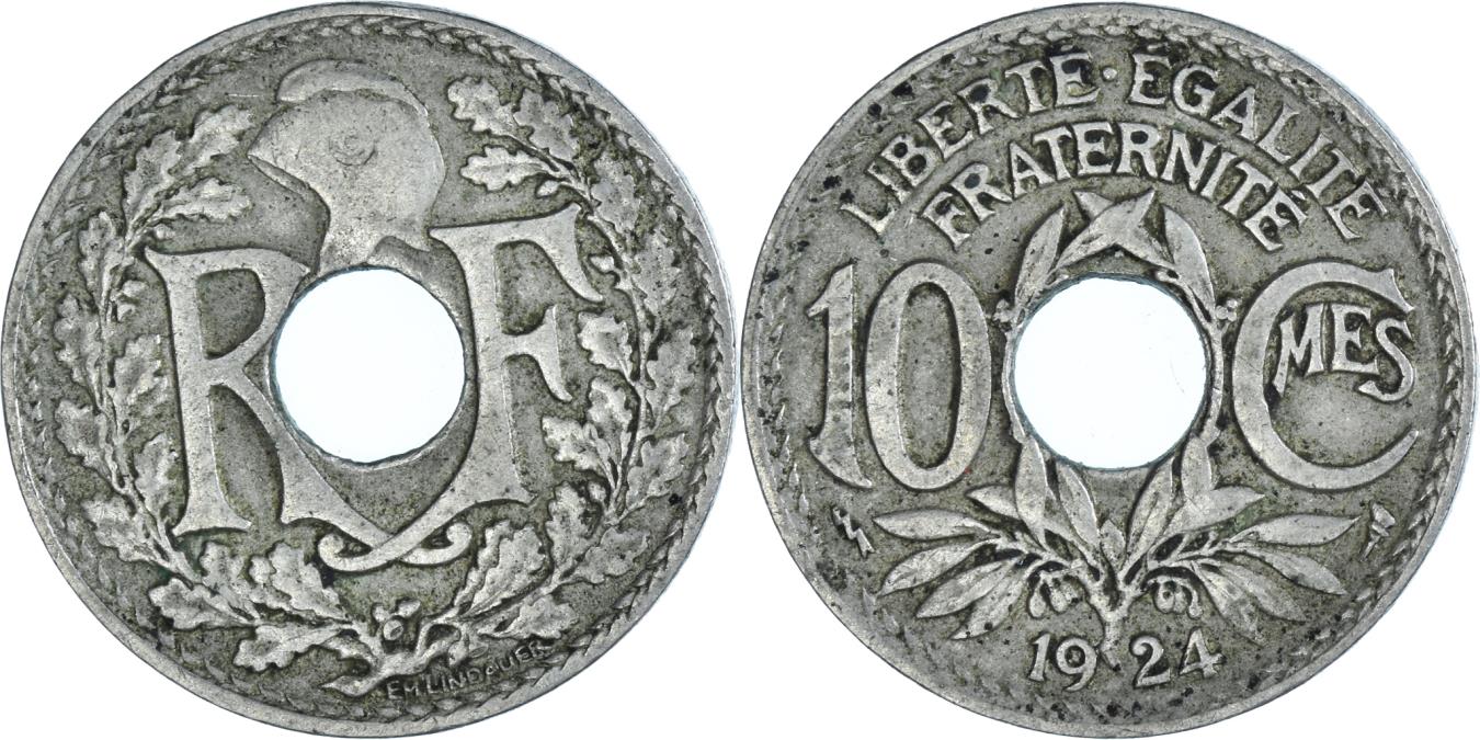 Coin, France, 10 Centimes, 1924 | European Coins