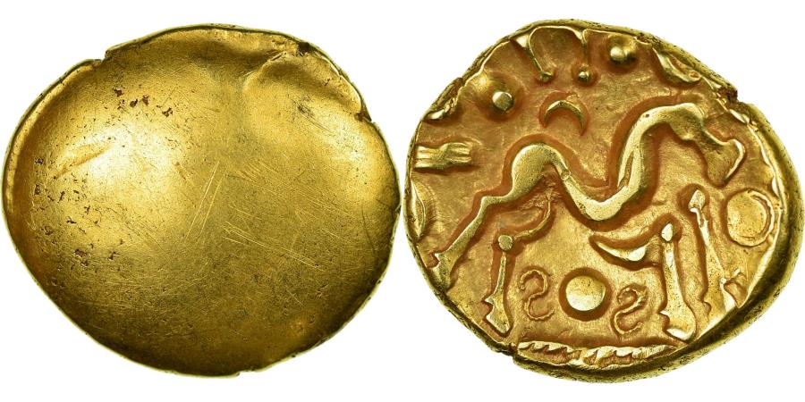 Coin, Ambiani, Stater with two S, , Gold, Delestrée:242 | Celtic Coins