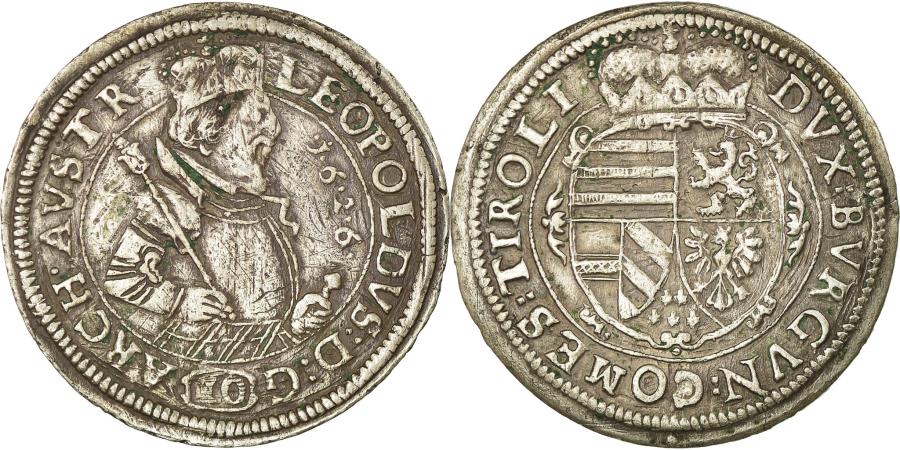 Coin, Austria, Leopold, 10 Kreuzer, 1626, Hall, , Silver, KM:589.1