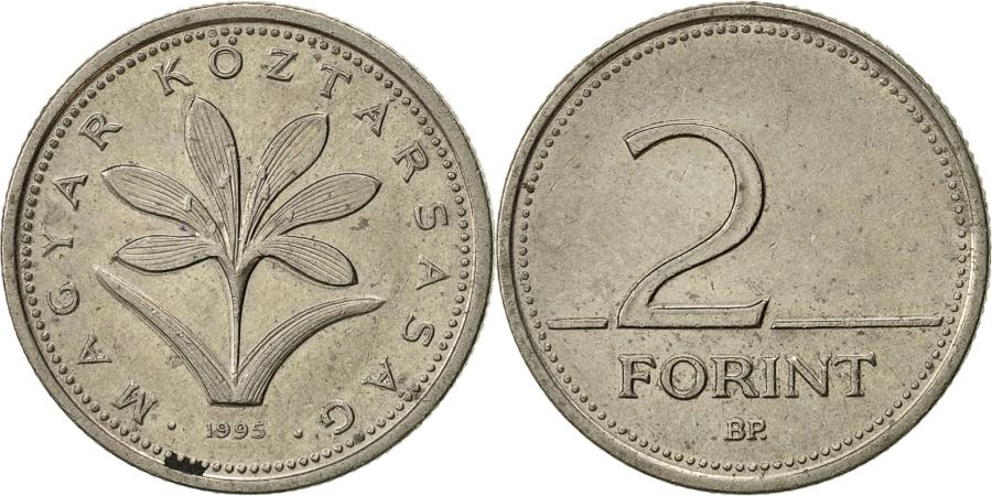 Hungary, 2 Forint, 1995, , Copper-nickel, KM:693 | European Coins