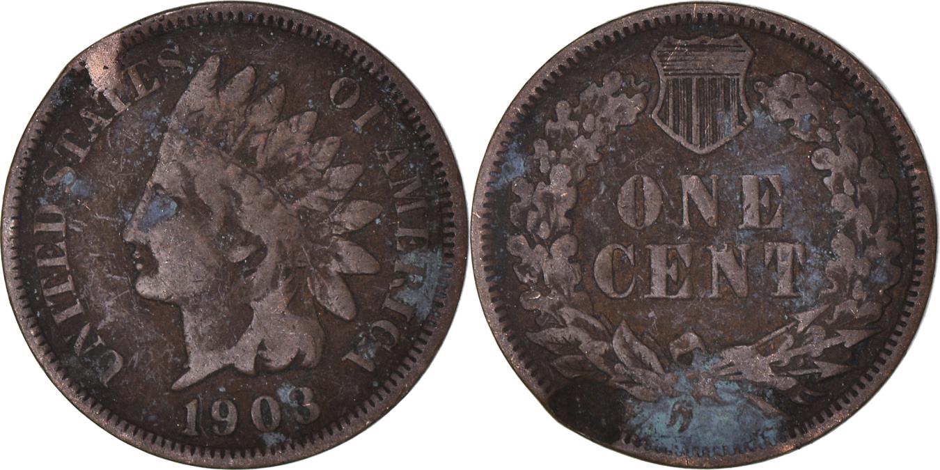 Coin, United States, Cent, 1903 | 5 Cents