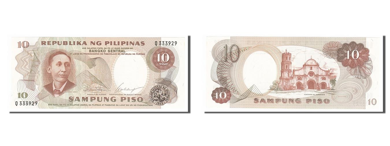 Banknote, Philippines, 10 Piso, 1969, UNC(65-70) | World Paper Money