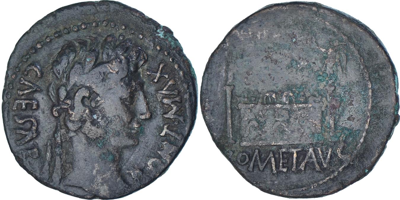 Coin, Augustus, As, 10-6 BC, Lugdunum, , Bronze, RIC:I-230 | Roman ...