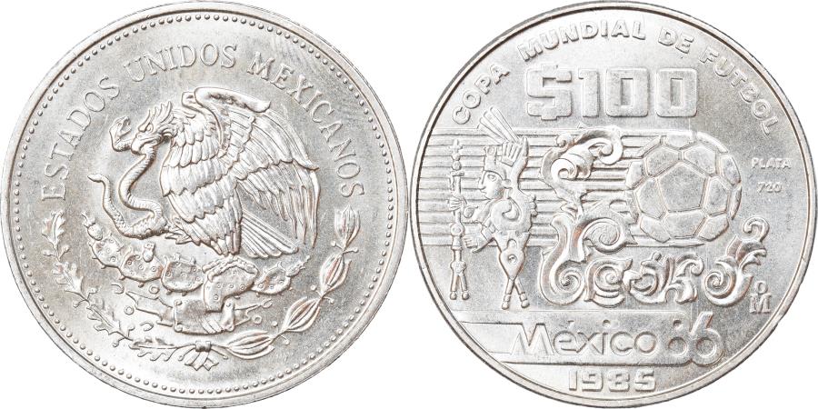 Coin, Mexico, 100 Pesos, 1985, Mexico City, , Silver, KM:499 | North ...