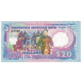 Banknote, Indochina, 20 Dollars, 2020, UNC(65-70) | World Paper Money
