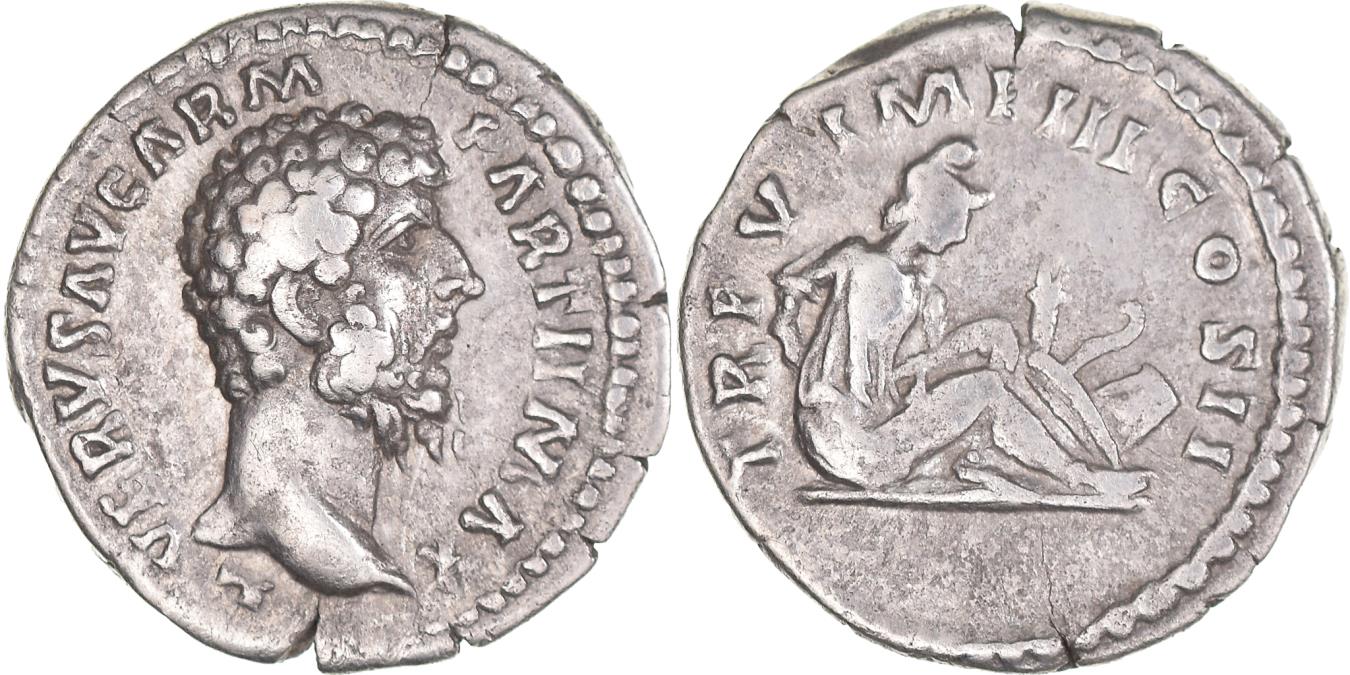 Coin, Lucius Verus, Denarius, 161-169, Rome, , Silver, RIC:542