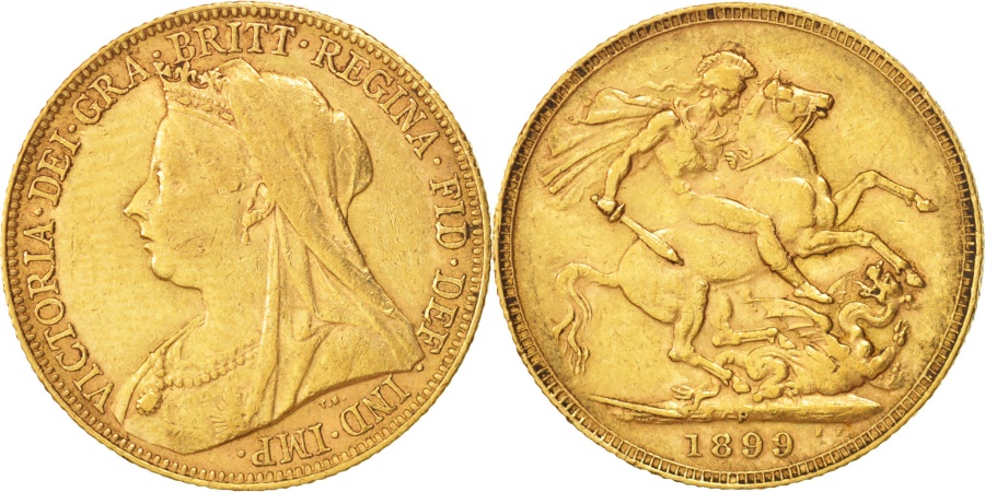 Australia, Victoria, Sovereign, 1899, Perth, Gold, KM:13 | Australian ...