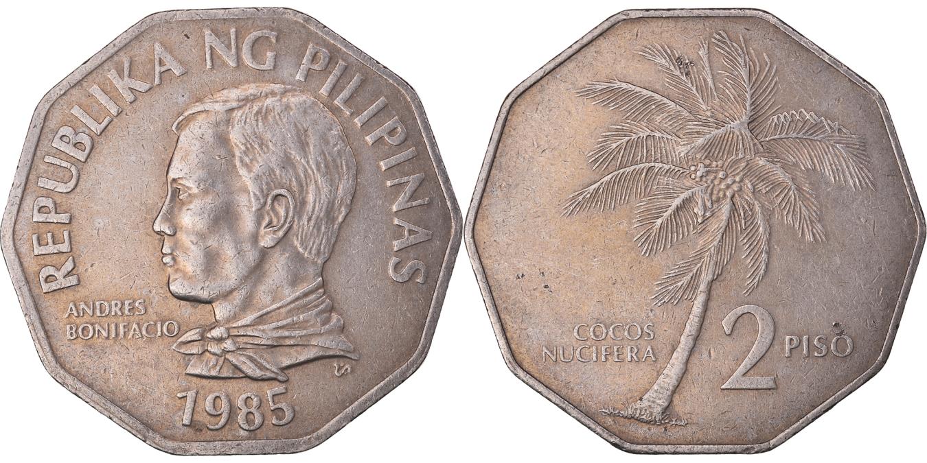 Coin, Philippines, 2 Piso, 1985 | Asian and Middle Eastern Coins