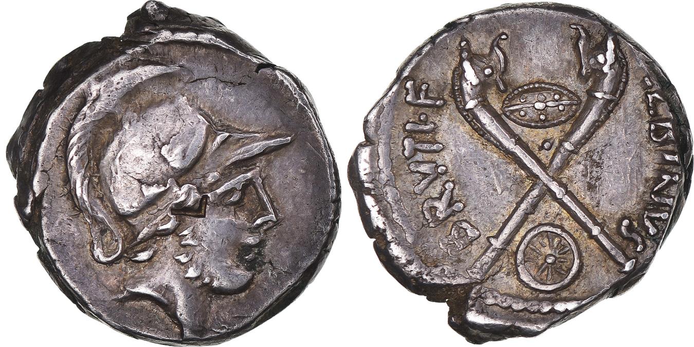 Coin, D. Iunius Brutus Albinus, Denarius, 48 BC, Rome, , Silver