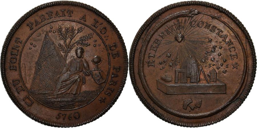 France, Token, Franc-Maçonnerie, Orient de Paris, , Copper | Tokens ...