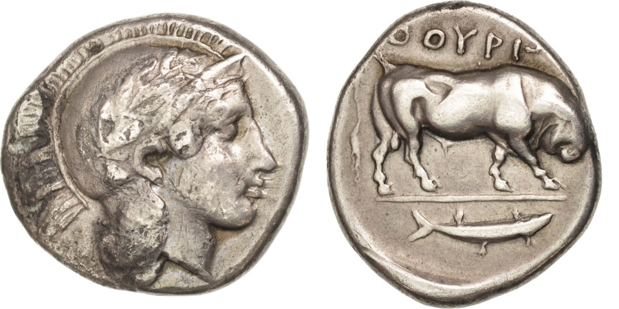 Lucania, Thourioi, Stater, , Silver, SNG ANS:907 | Greek Coins