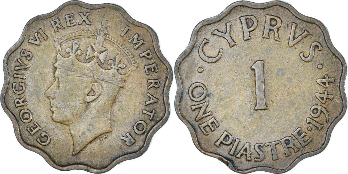 Coin, Cyprus, Piastre, 1944 | European Coins