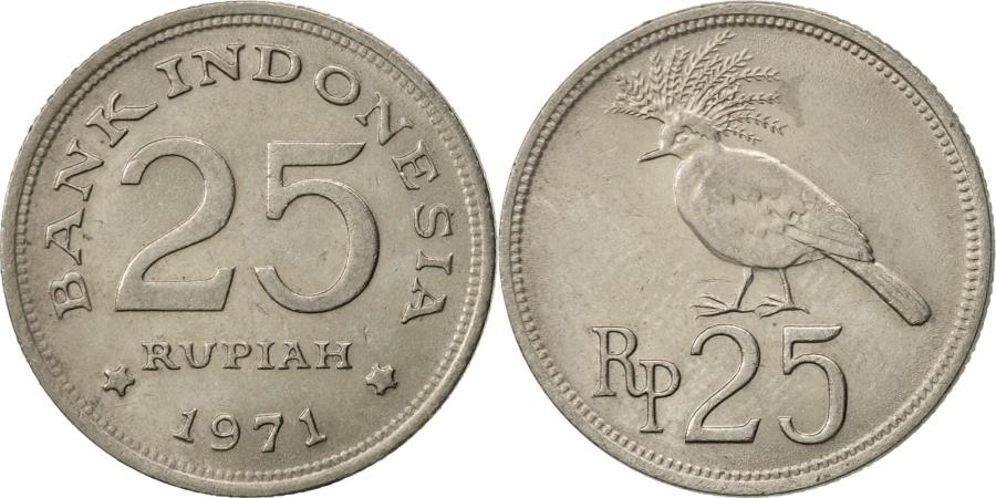 Indonesia, 25 Rupiah, 1971, , Copper-nickel, KM:34 | Asian and Middle ...