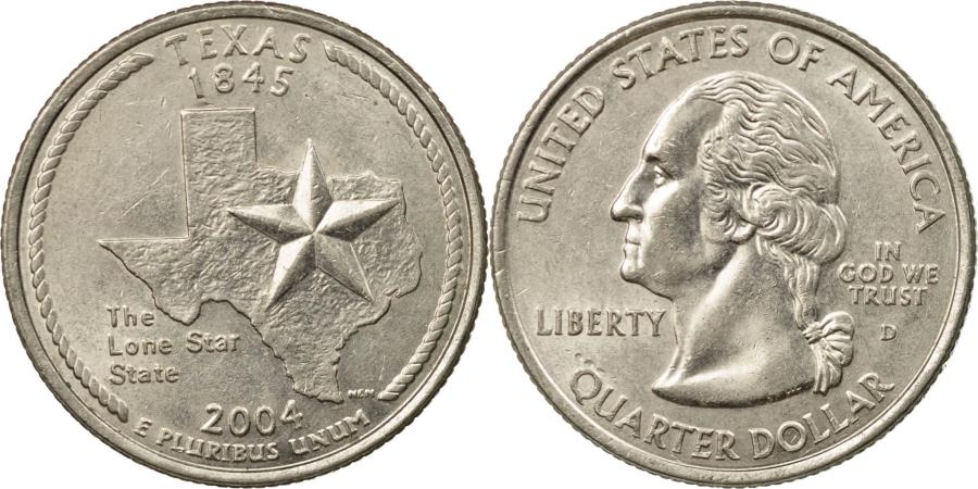 Coin, United States, Quarter, 2004, U.S. Mint, Denver, , Copper-Nickel