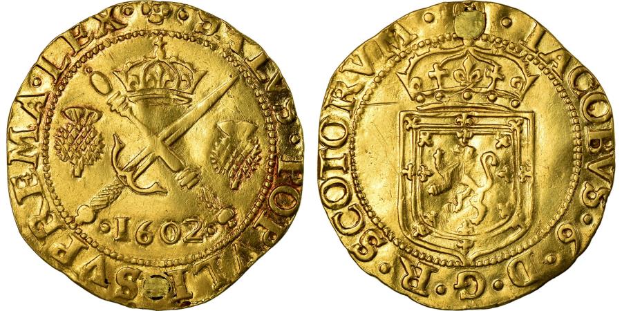 Coin, Scotland, James VI (I), Sword And Sceptre, 1602, , Gold, KM:20