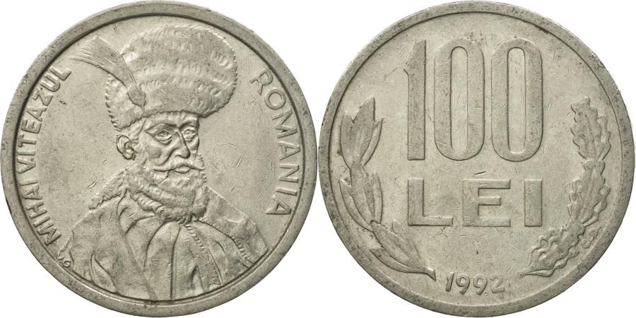 Coin, Romania, 100 Lei, 1992, , Nickel plated steel, KM:111 | European ...