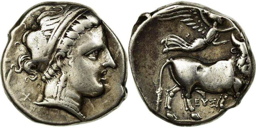 Coin, Campania, Didrachm, 300-275 BC, Neapolis, , Silver, SNG ANS:371