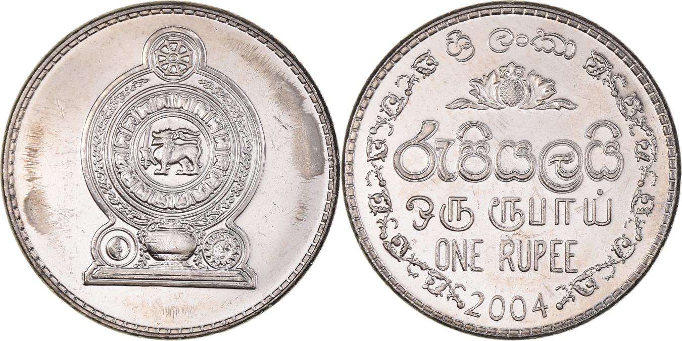 Coin, Sri Lanka, Rupee, 2004, , Nickel Clad Steel, KM:136a | Asian and ...