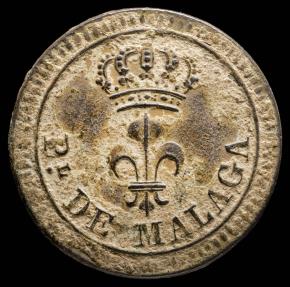 Button Military Spanish, Provincial Malaga, Independence War - 23 mm.