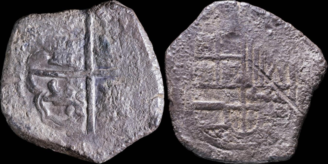 4 Silver real Cobs (Macuquinos) - 32 mm / 13.22 gr. | Ancient Coins