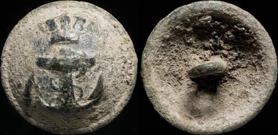 Button Spanish Navy, Napoleonic War, 22 mm. | Ancient Coins