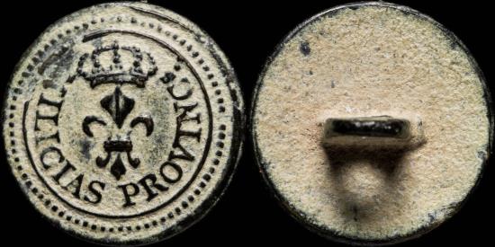 Spanish Militar Button Provincial Milicias, Napoleonic wars, 15 mm.