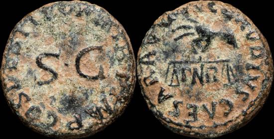 Claudius Ae Quadrans - SC - 15 mm / 2.93 gr. | Ancient Coins
