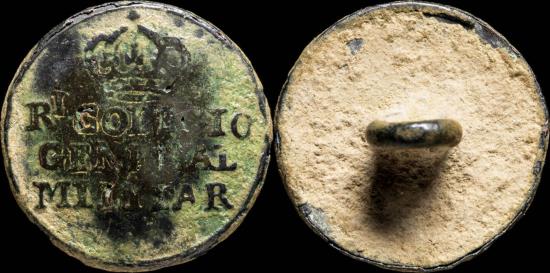 Button Spanish, Real Colegio General Militar - 15 mm. | Ancient Coins