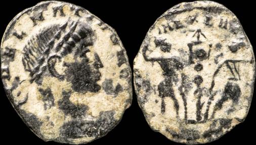 Delmatius - GLORIA EXERCITVS - 16 mm / 1.26 gr. | Ancient Coins