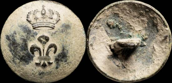 Button Milicias, Spanish Independence War, 21 mm. | Ancient Coins