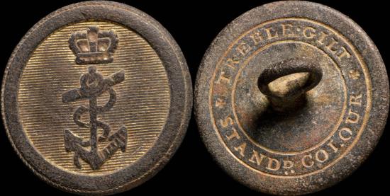 English Button Military, Navy, Napoleonic Wars - 19 mm. | Ancient Coins