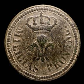 Button Military Spanish, Milicias Provinciales - 22 mm. | Ancient Coins