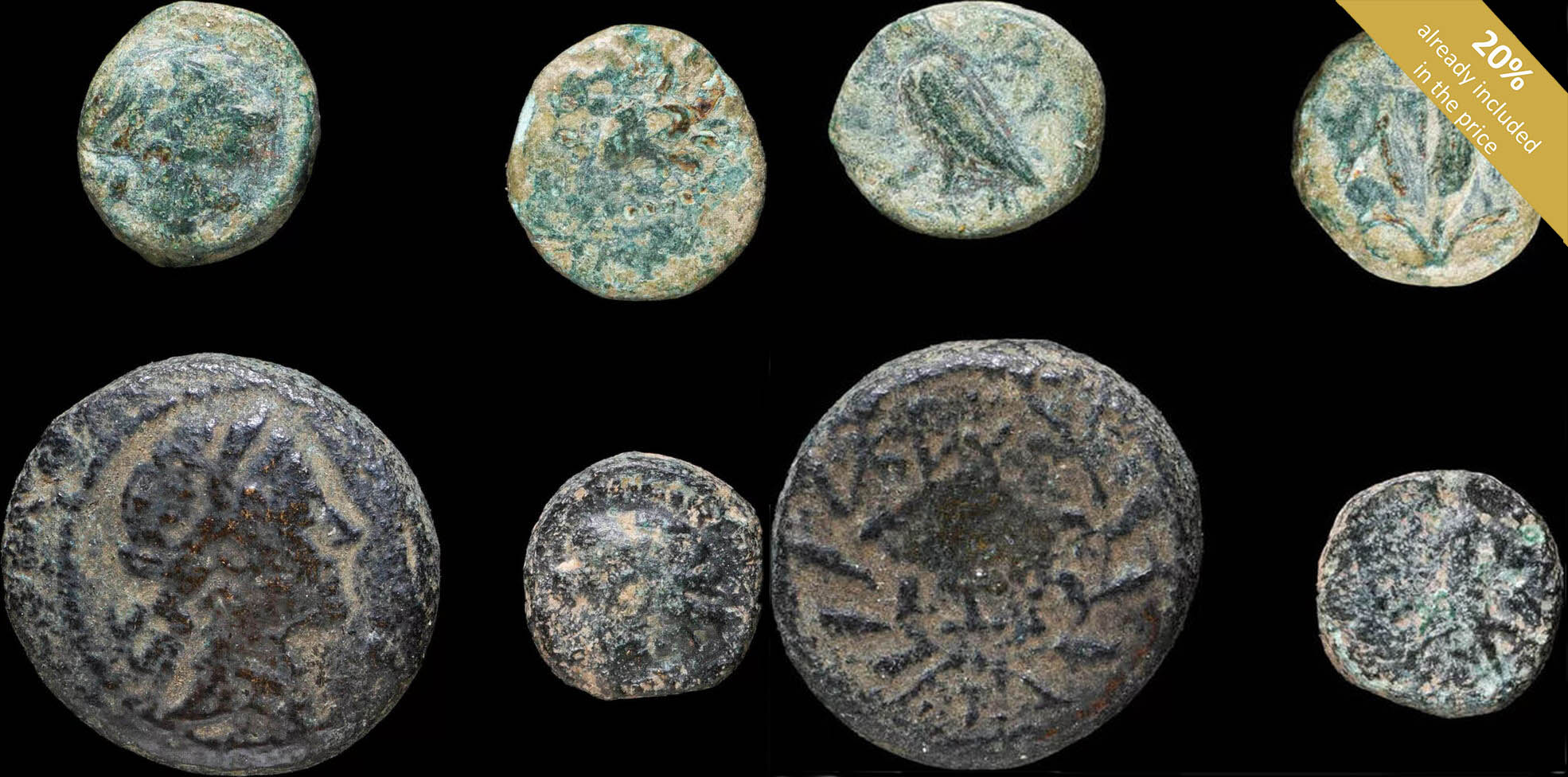 Greek and Greco-Roman coins, lot of 4 pieces. | Ancient Coins