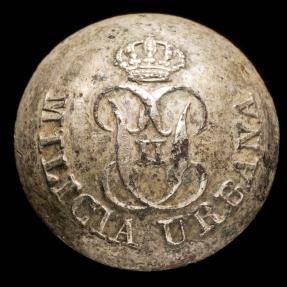 Spanish Button Independence War, Milicia Urbana, 19 mm. | Ancient Coins