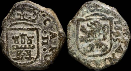 1695, 2 Maravedís Charles II, Coruña Mint - 21 mm / 5.93 gr. | Ancient ...