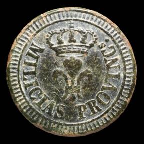 Button Military Spanish, Milicias Provinciales - 22 mm. | Ancient Coins