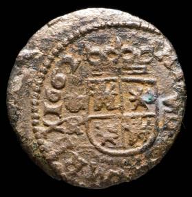 1662, 8 Maravedis Philip IV, Coruña Mint - 21 mm / 1.71 gr. | Ancient Coins