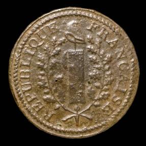 French Military Button, Light Infantry 1791-1803 - 23 mm. | Ancient Coins