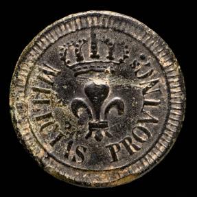 Button Military Spanish, Milicias Provinciales - 22 mm. | Ancient Coins