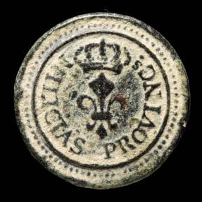 Button Military Spanish, Milicias Provinciales - 16 mm. | Ancient Coins