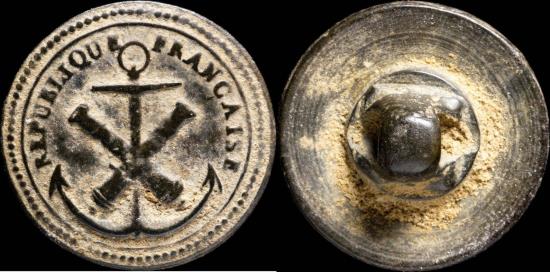 Button French Artillery Navy, Napoleonic wars - 17 mm. | Ancient Coins