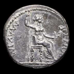 Tiberius Ar Denarius - PONTIF MAXIM - 17 mm / 3.67 gr. | Roman Imperial ...
