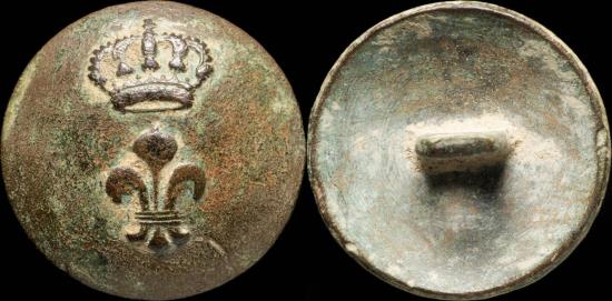 Button Milicias, Spanish Independence War, 21 mm. | Ancient Coins