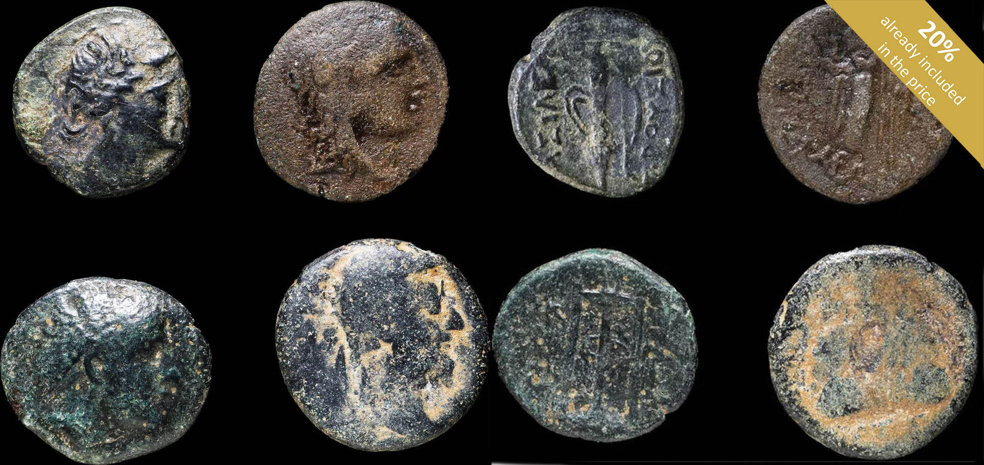 Greek and Greco-Roman coins, lot of 4 pieces. | Ancient Coins