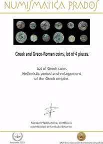 Greek and Greco-Roman coins, lot of 6 pieces. | Ancient Coins