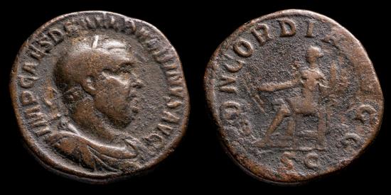Balbinus Sestertius - CONCORDIA AVGG - 30 mm / 19,67 gr. | Roman ...