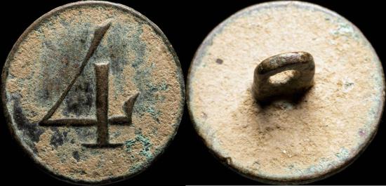 Button Military Spanish, Regiment 4, Napoleonic War - 22 mm. | Ancient ...